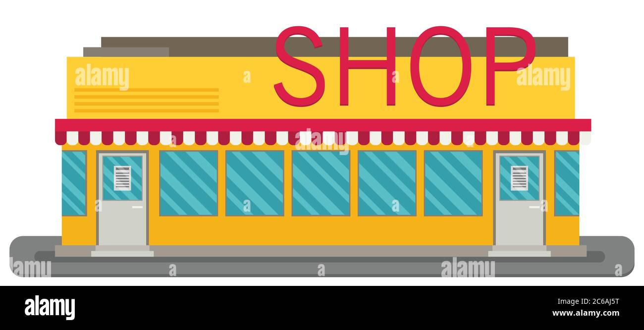 Vector Shop or Store Building Illustration Stock Vector Image & Art - Alamy