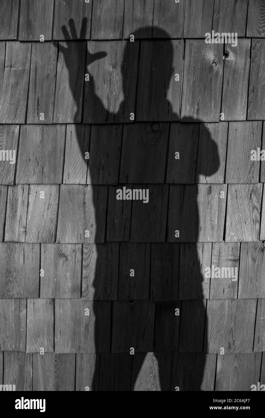 Wooden shadow Black and White Stock Photos & Images - Alamy