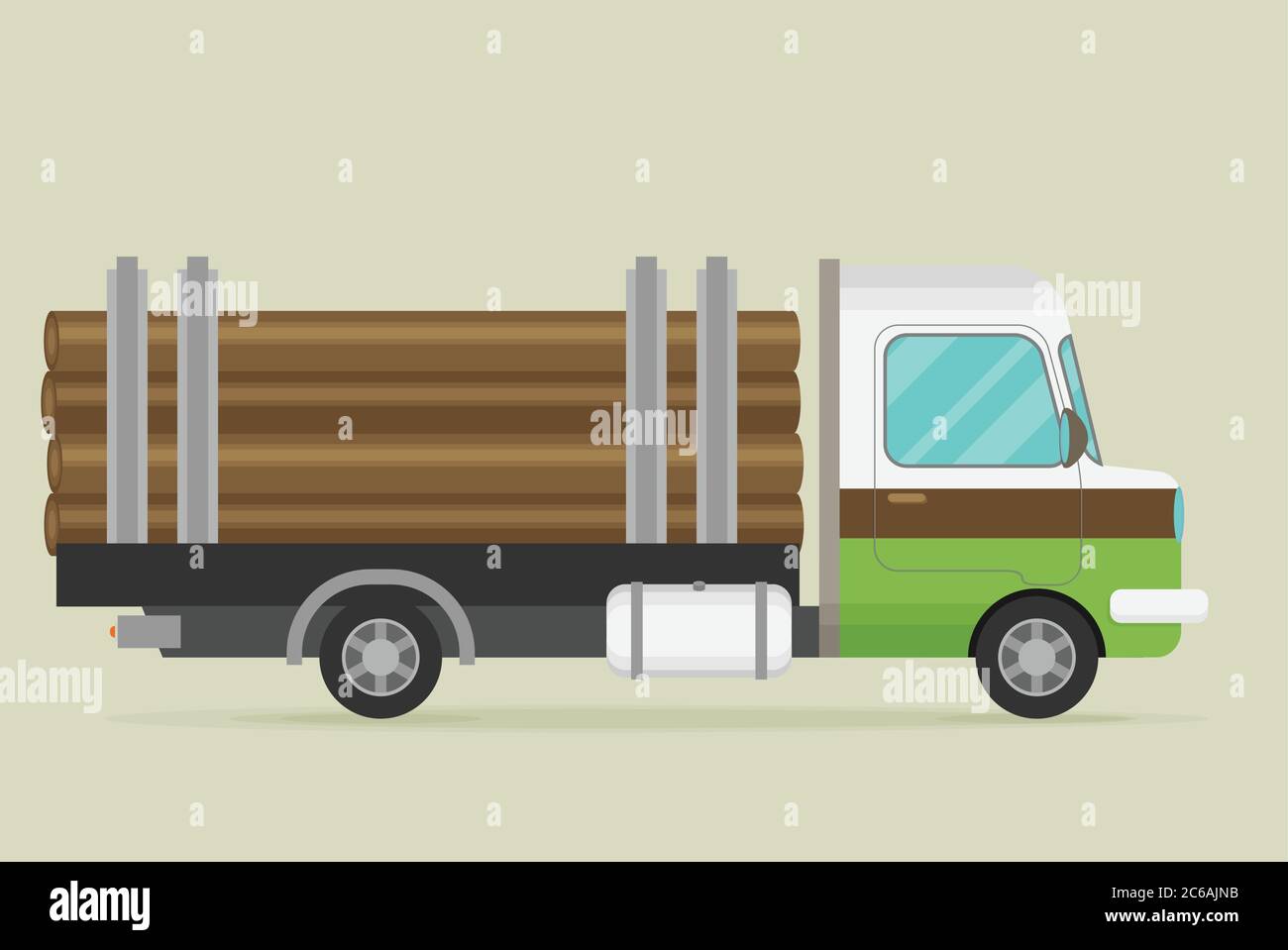 Timber wood truck vector Stock Vector Image & Art - Alamy