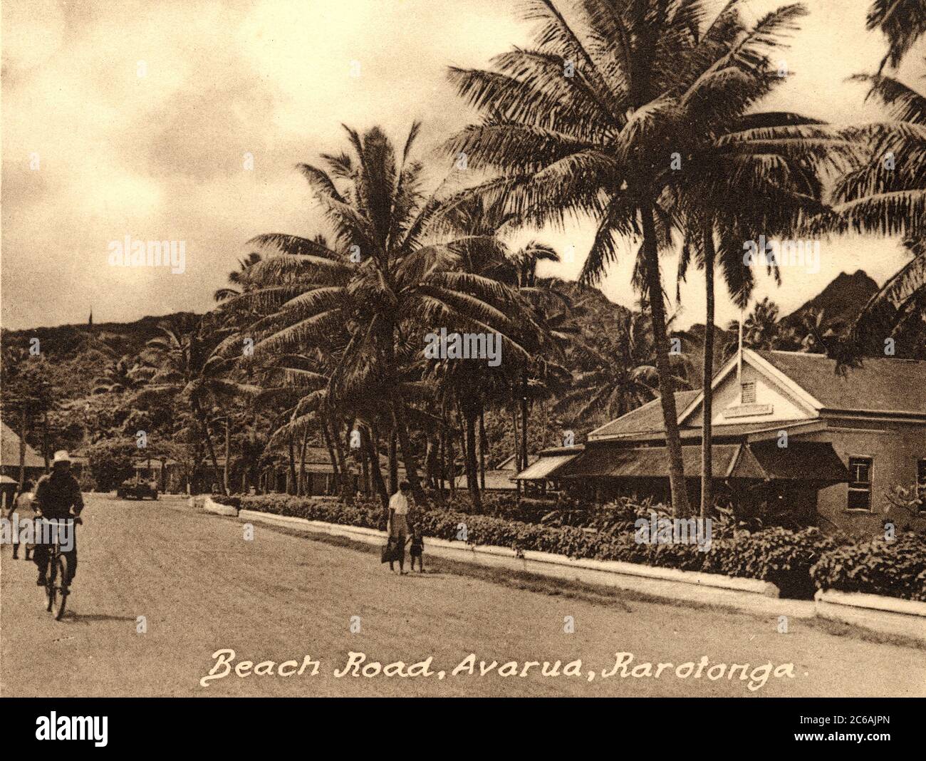 Beach Road, Avarua, Rarotonga, Cook Islands Stock Photo - Alamy