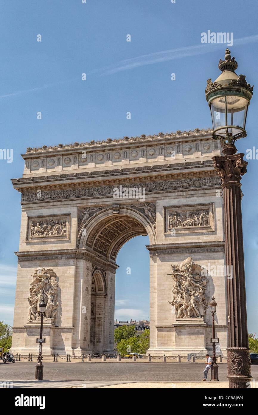 the arc of triumph, the french portrait Stock Photo - Alamy