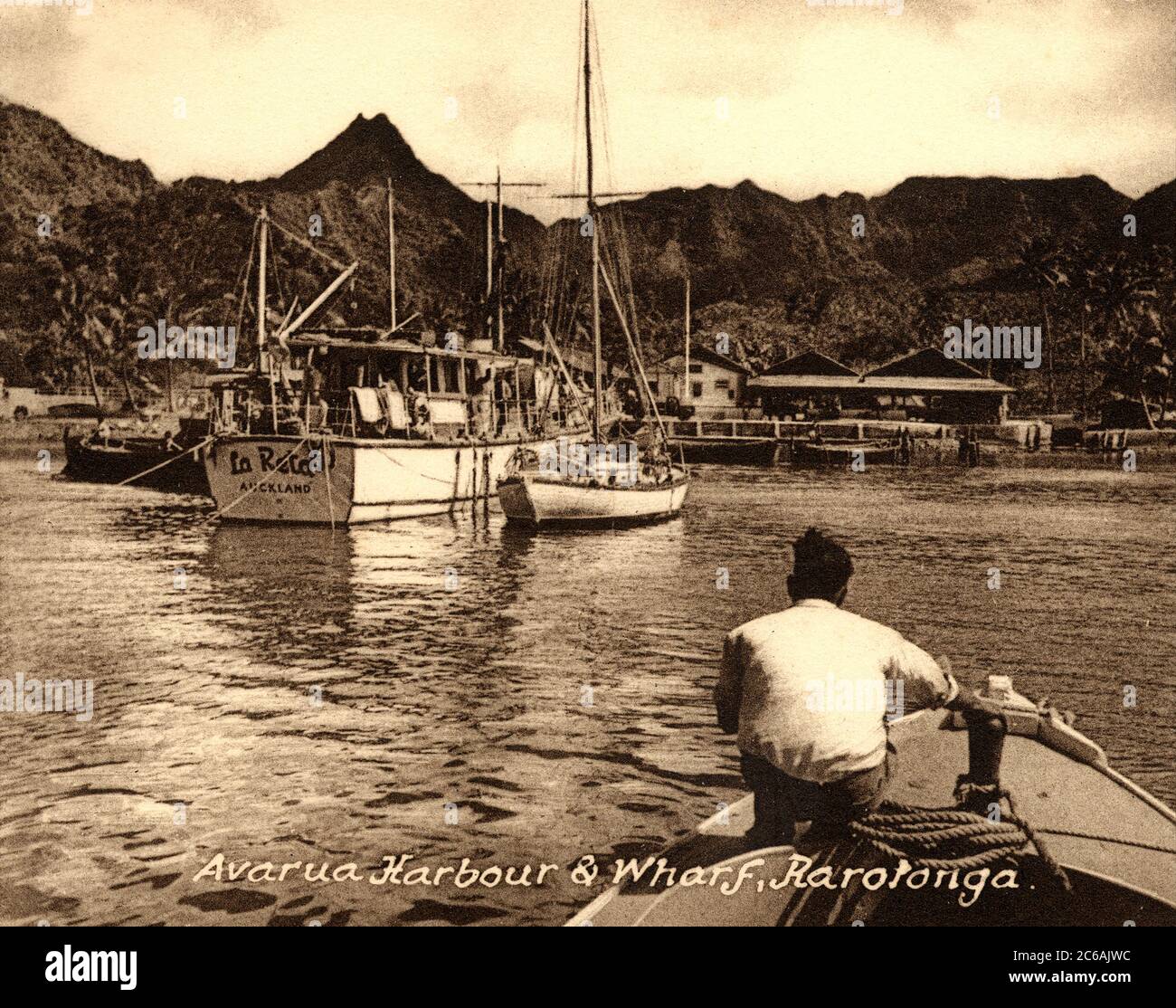 Avarua Harbour and Wharf, Rarotonga, Cook Islands Stock Photo - Alamy