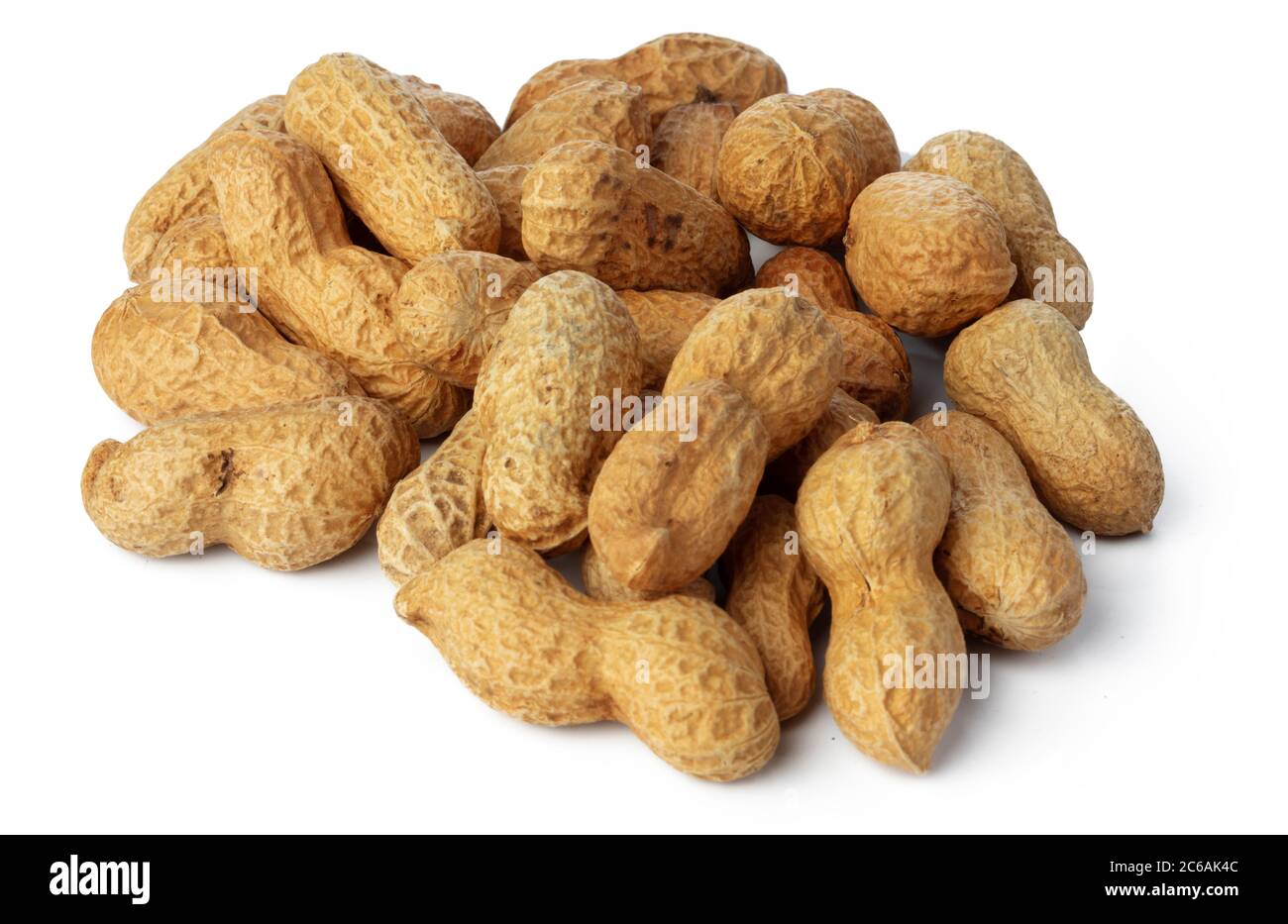 Peanuts in shell isolated on white background Stock Photo - Alamy