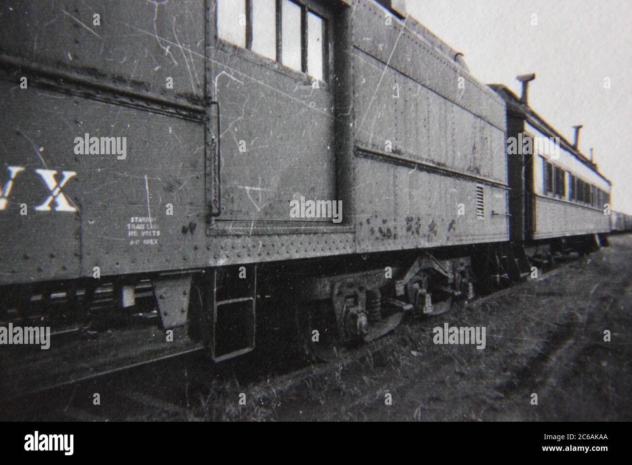 Fine 70s vintage black and white lifestyle photography of a train ...