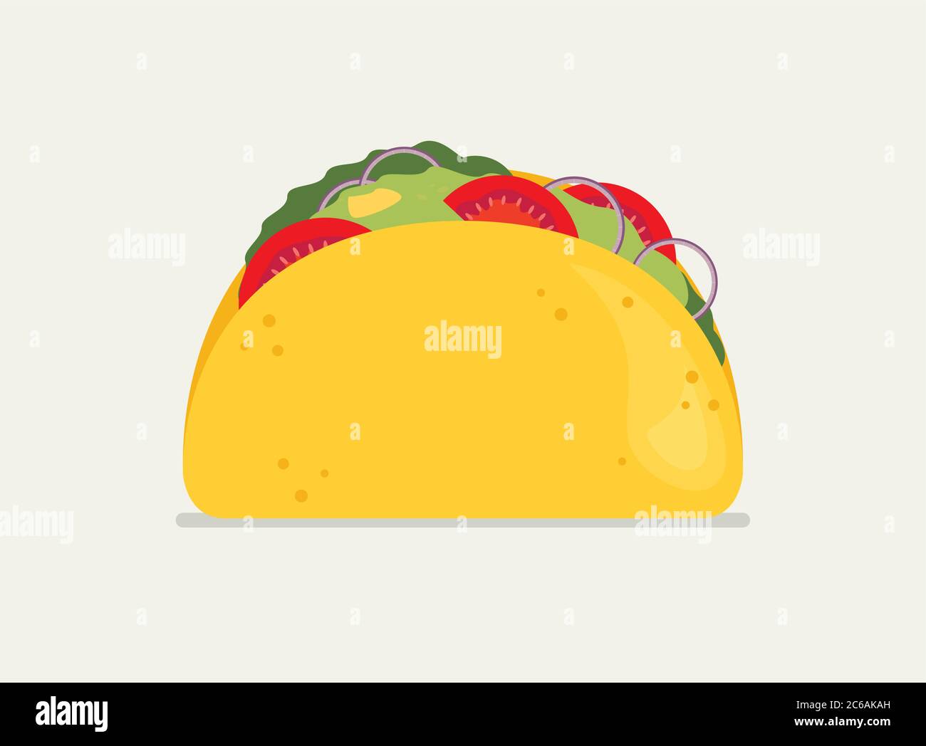 Taco vector illustration in flat style Stock Vector Image & Art - Alamy