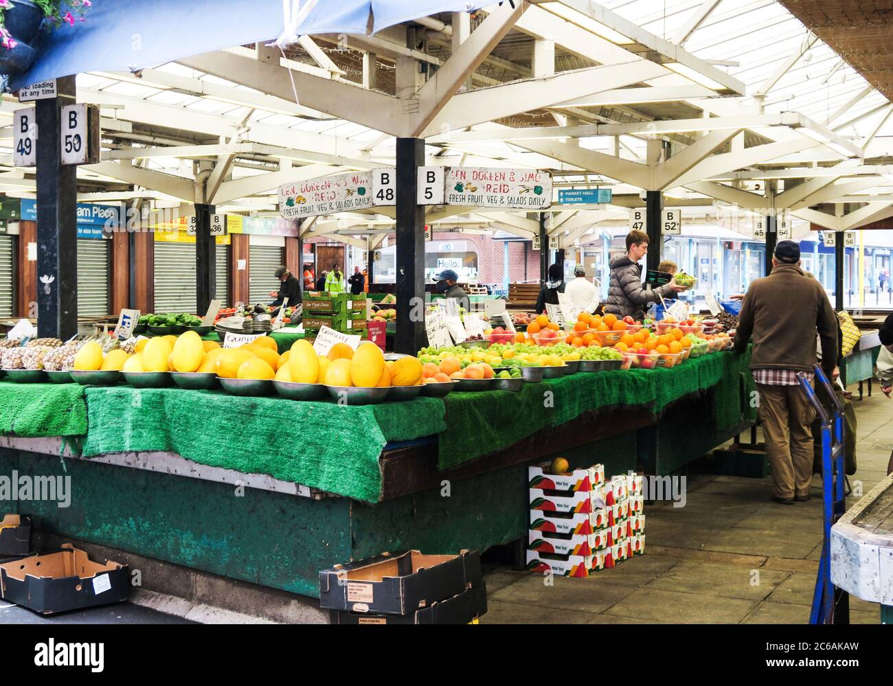 Leicester city centre market hi-res stock photography and images - Alamy