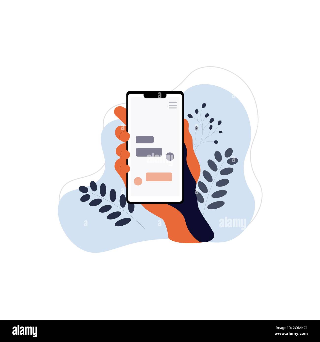 Mobile ui phone Cut Out Stock Images & Pictures - Alamy