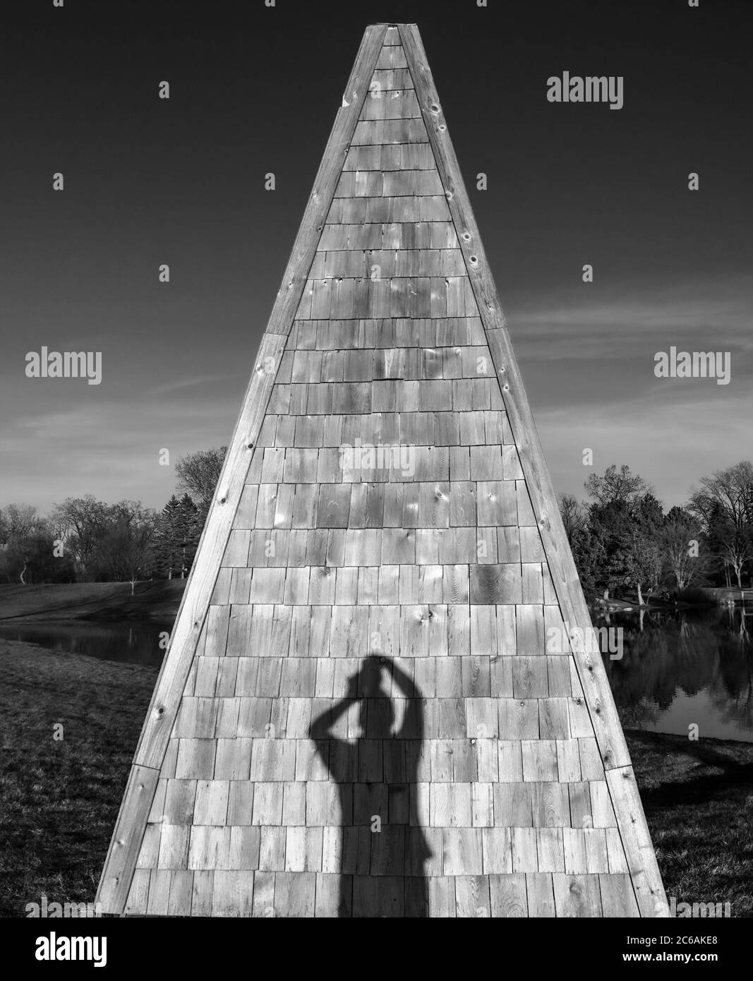 Shadow triangle Black and White Stock Photos & Images - Alamy