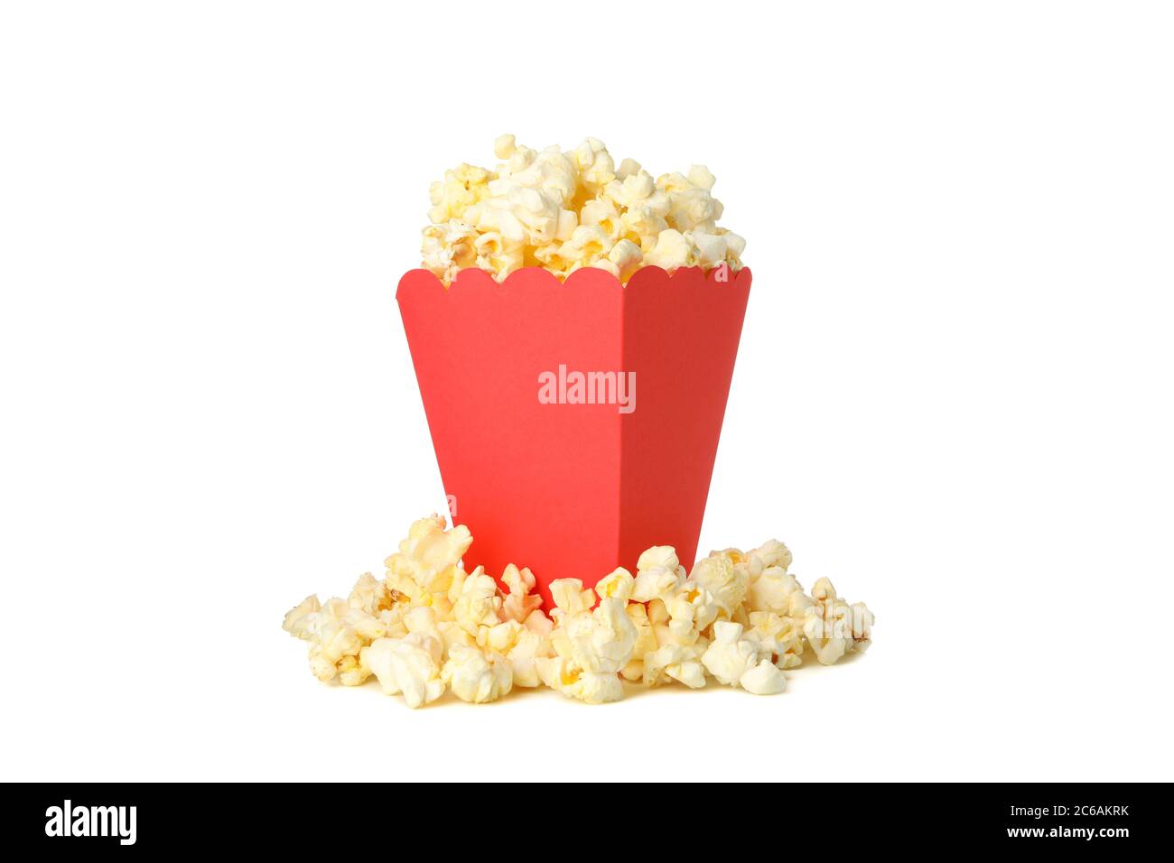 Classic box red white popcorn Cut Out Stock Images & Pictures - Alamy