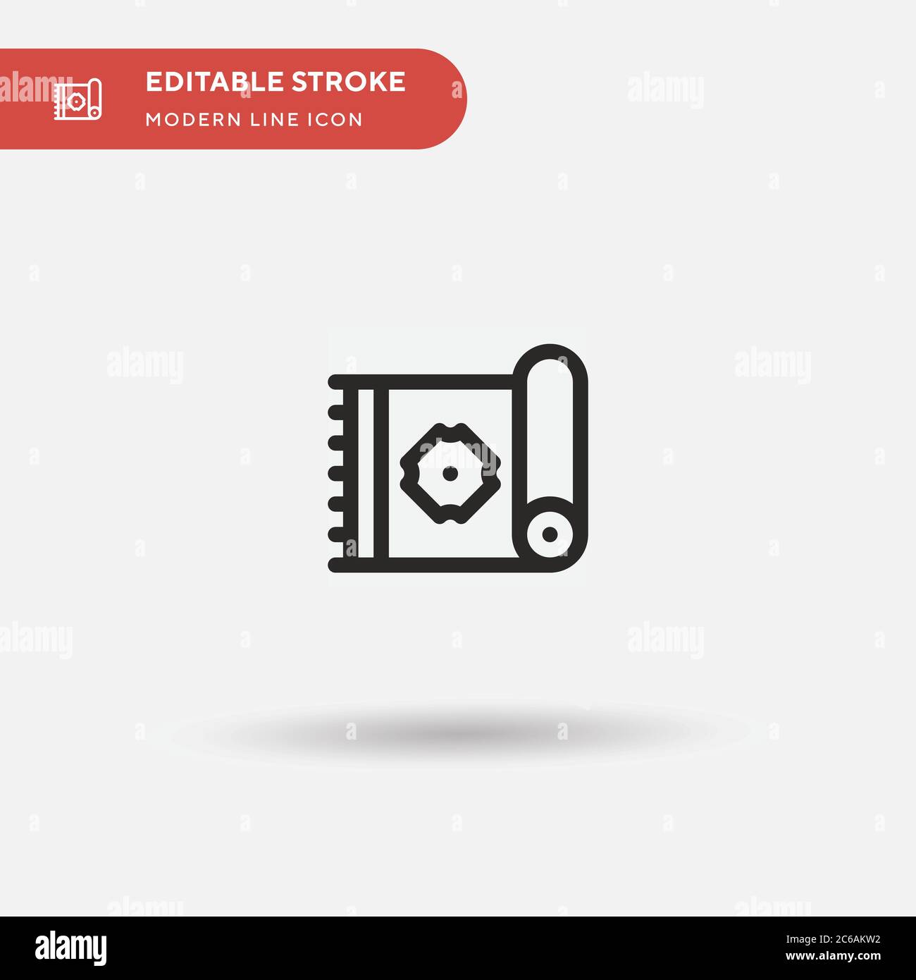 Carpet Simple vector icon. Illustration symbol design template for web ...