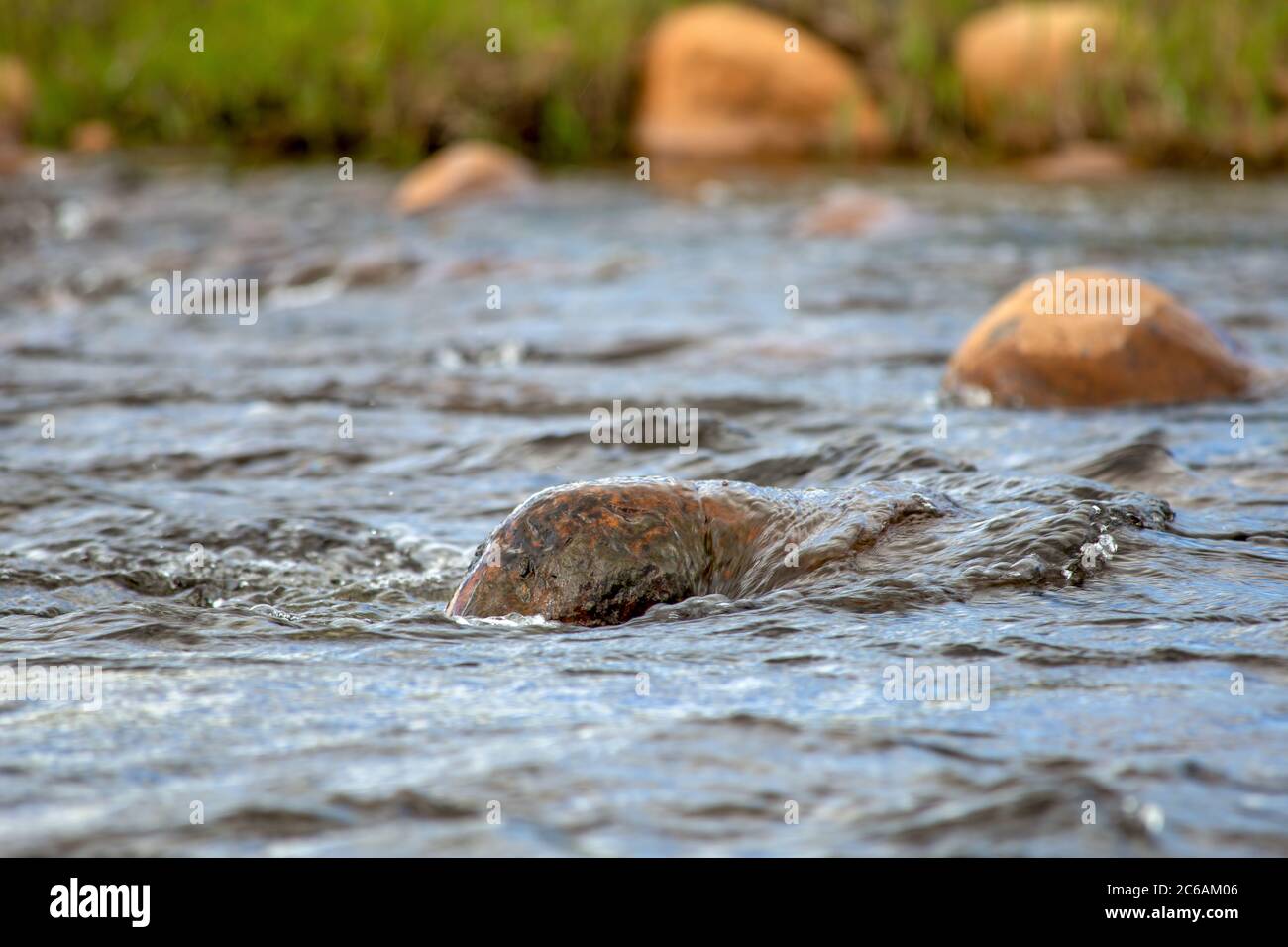 Close-up photography of river rocks captured at the El Valle river in ...