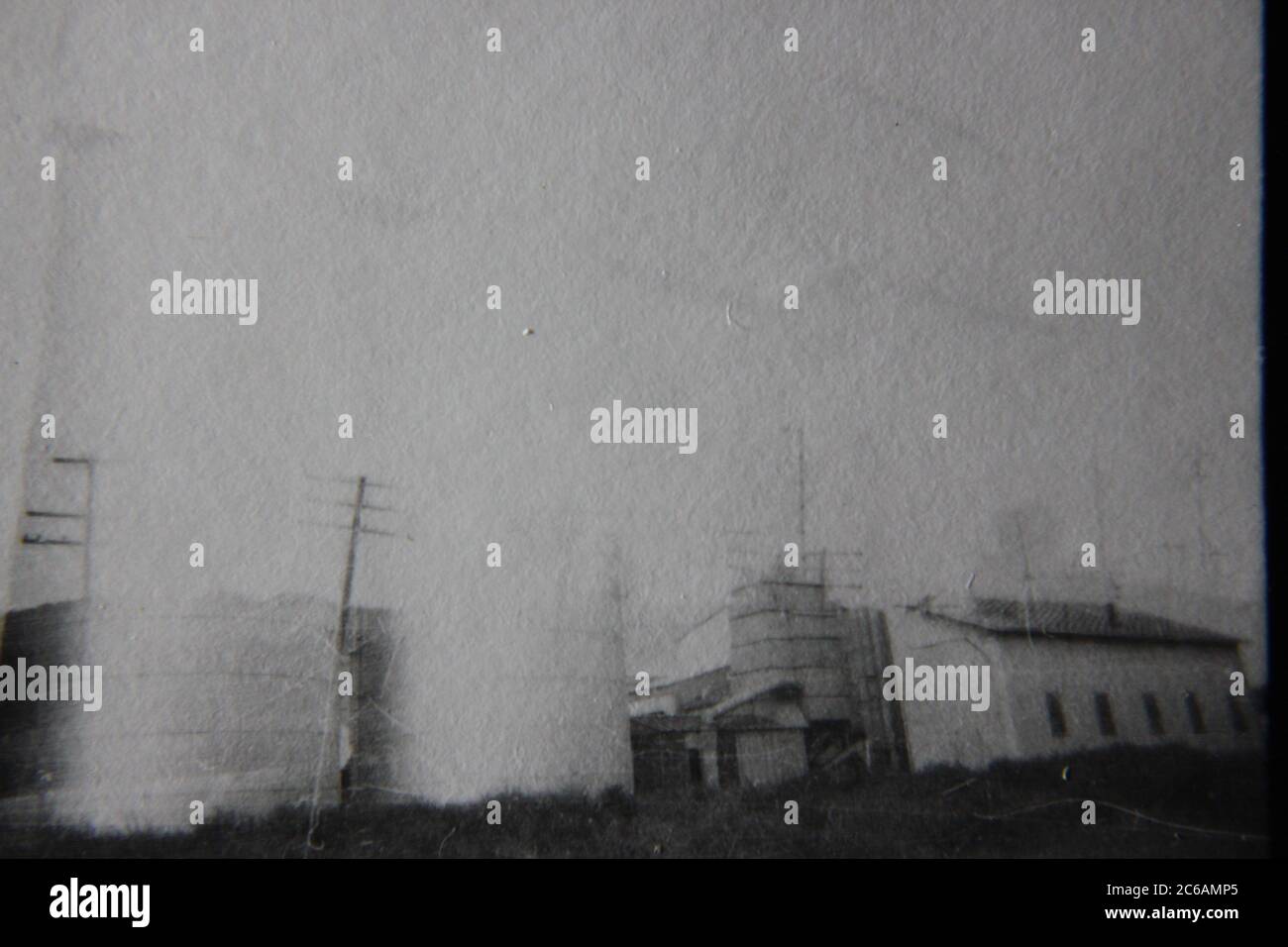 Fine 70s vintage black and white lifestyle photography of utility poles ...