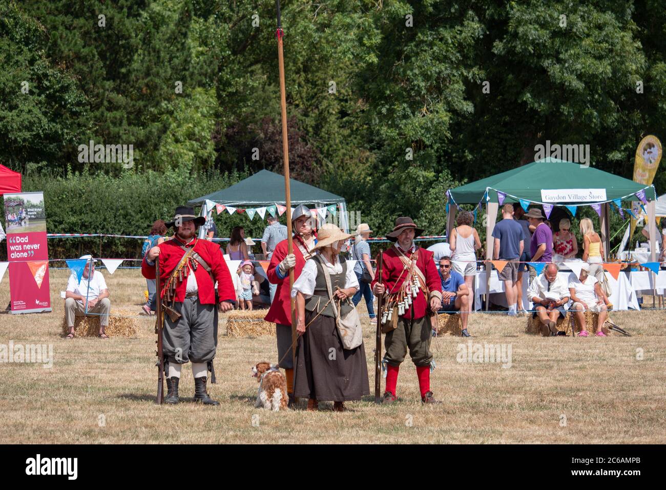 Members of The Sealed Knot reenactment group who reenact English Civil ...