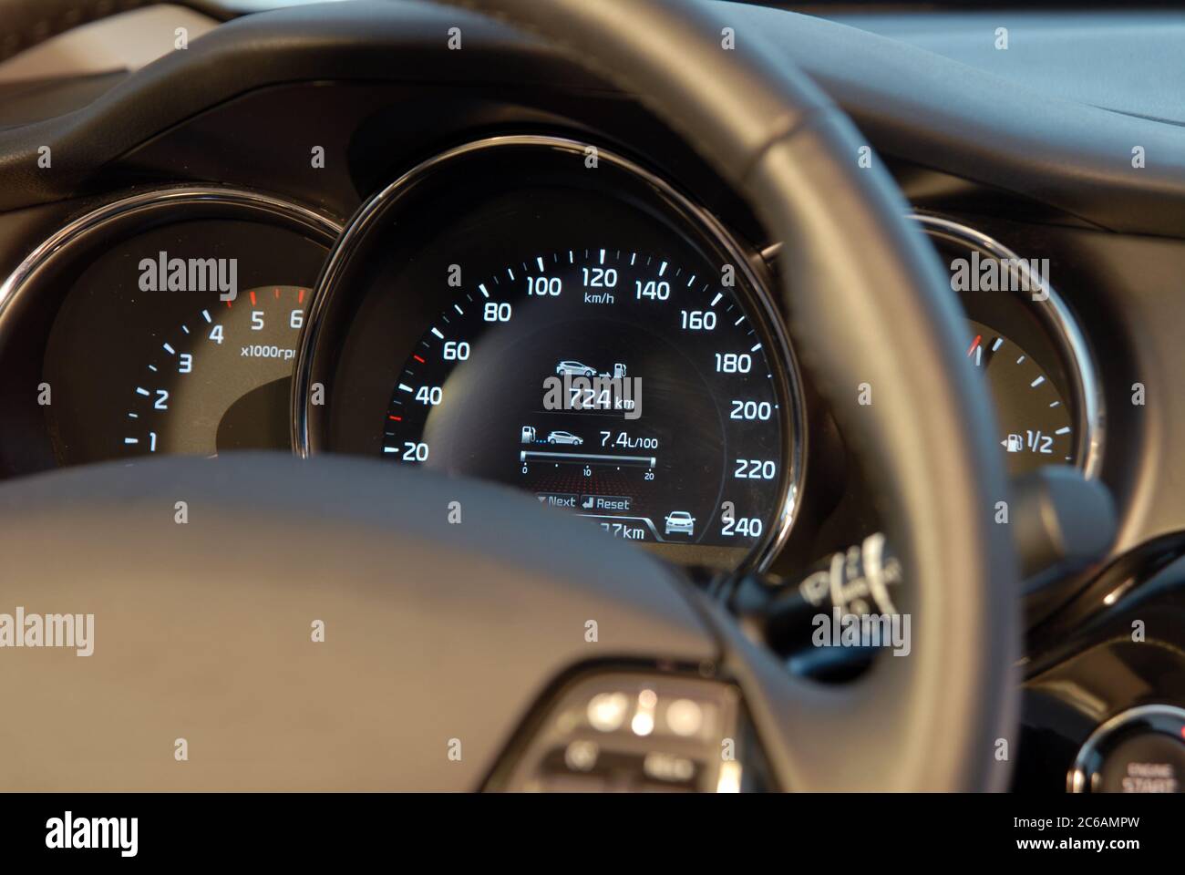 speedometer of a modern car Stock Photo - Alamy