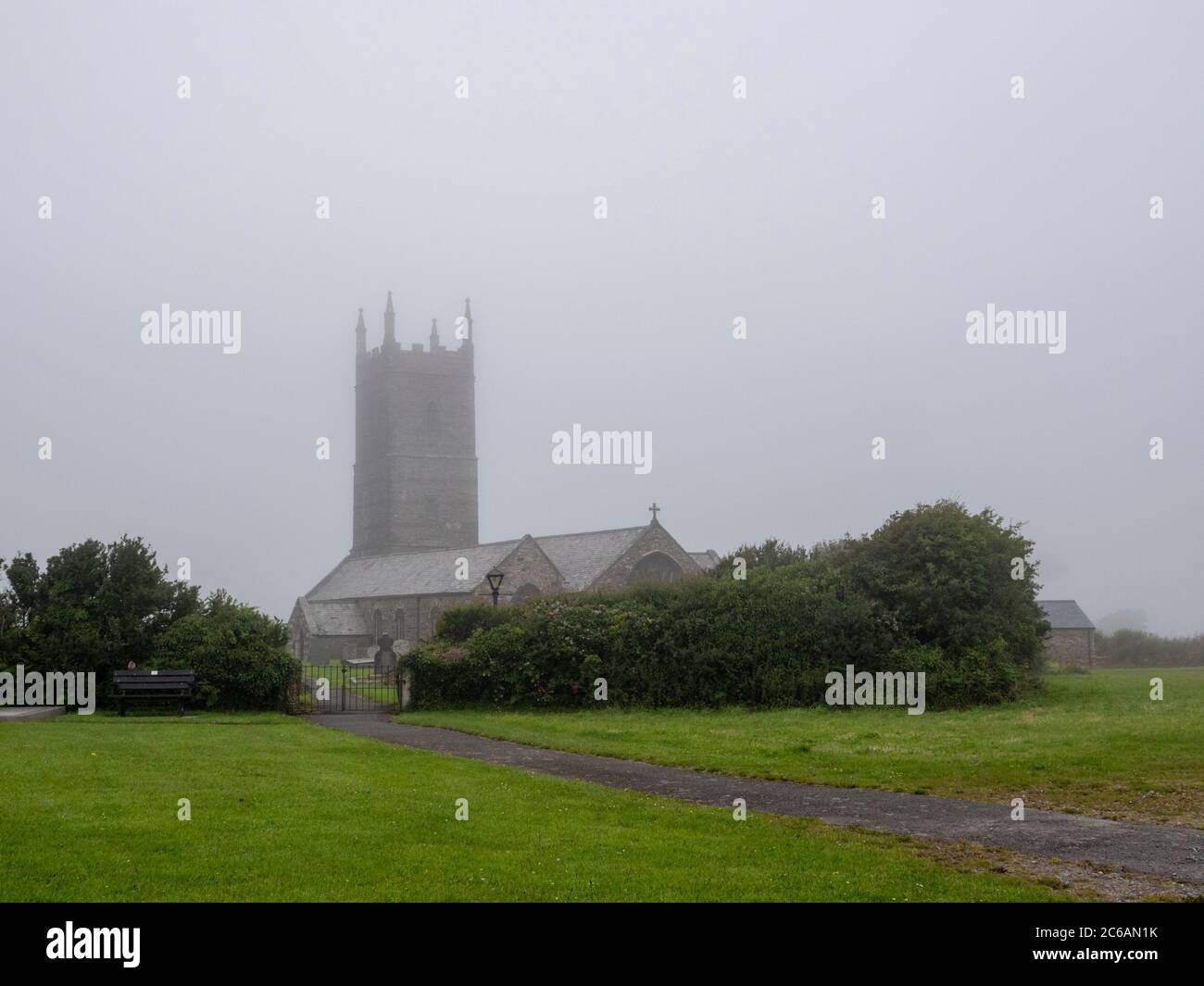 St Eval, Cornwall, UK. 8th July, 2020. The church of St Eval is ...
