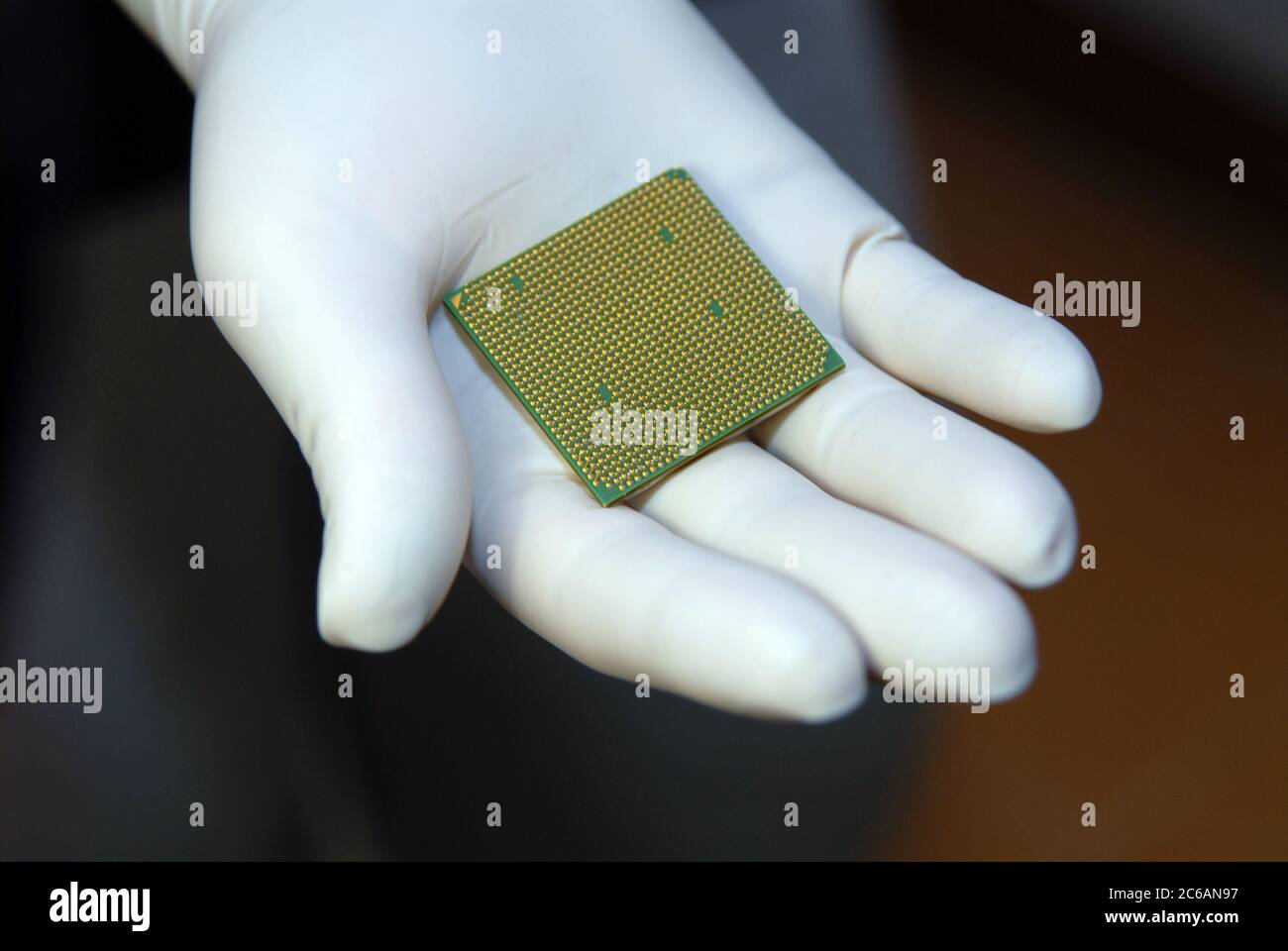 CPU in hand Stock Photo - Alamy