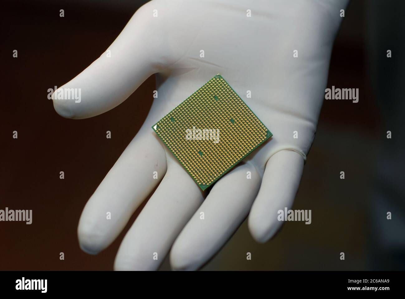 CPU in hand Stock Photo - Alamy