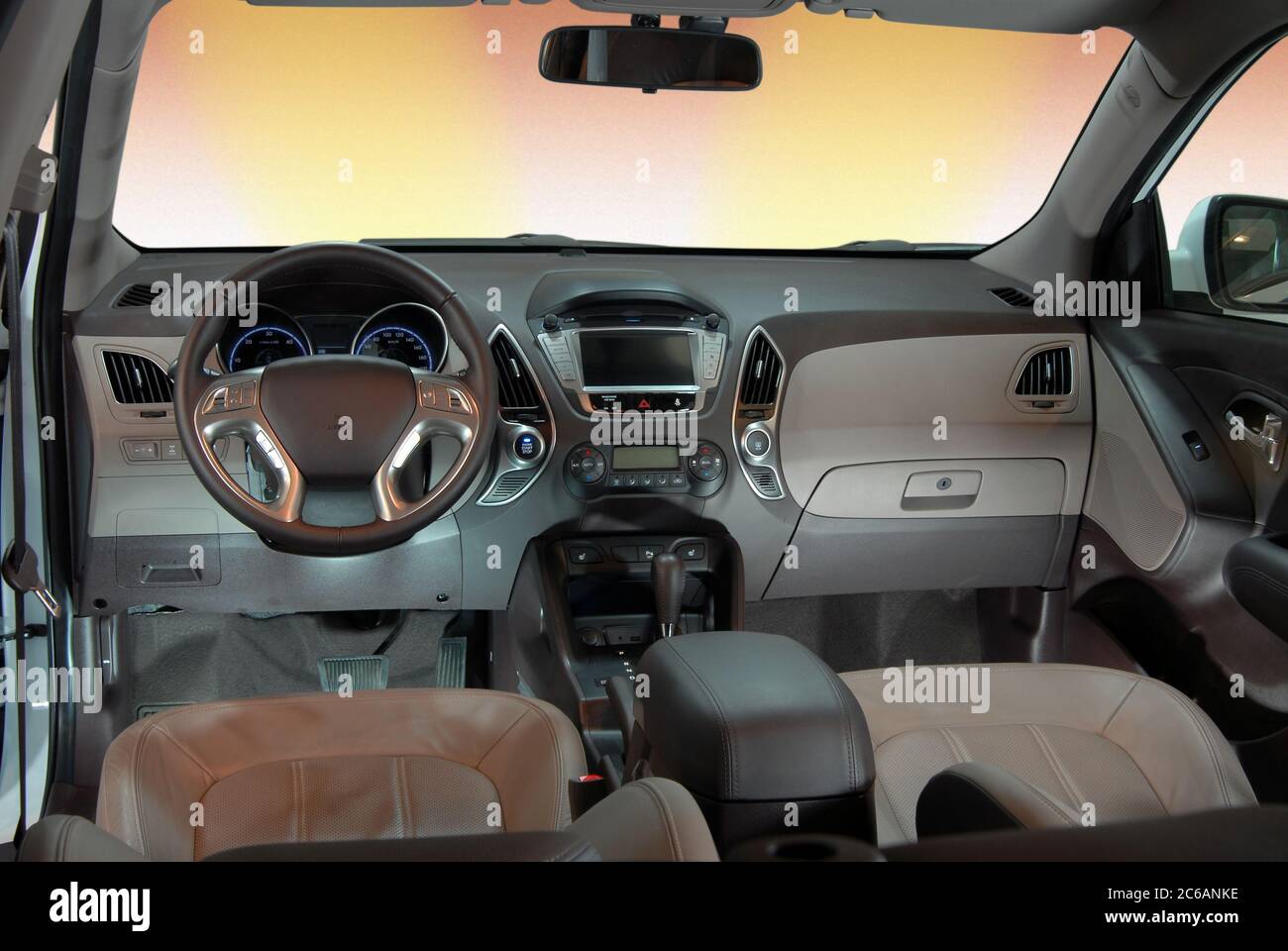 dashboard of a modern car Stock Photo - Alamy