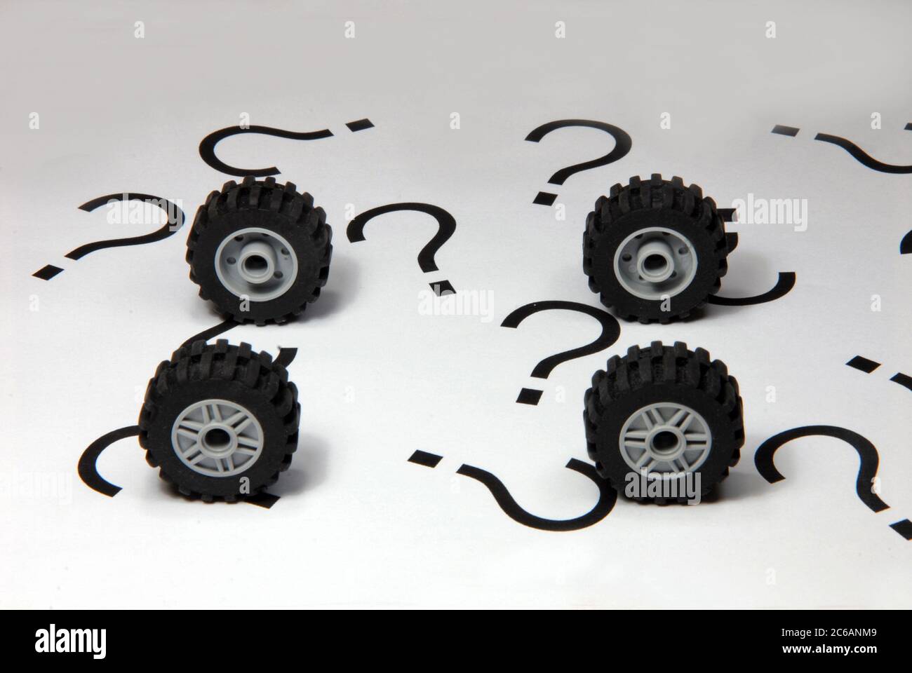 4 wheels and a questionnaire, Choice of car Stock Photo - Alamy
