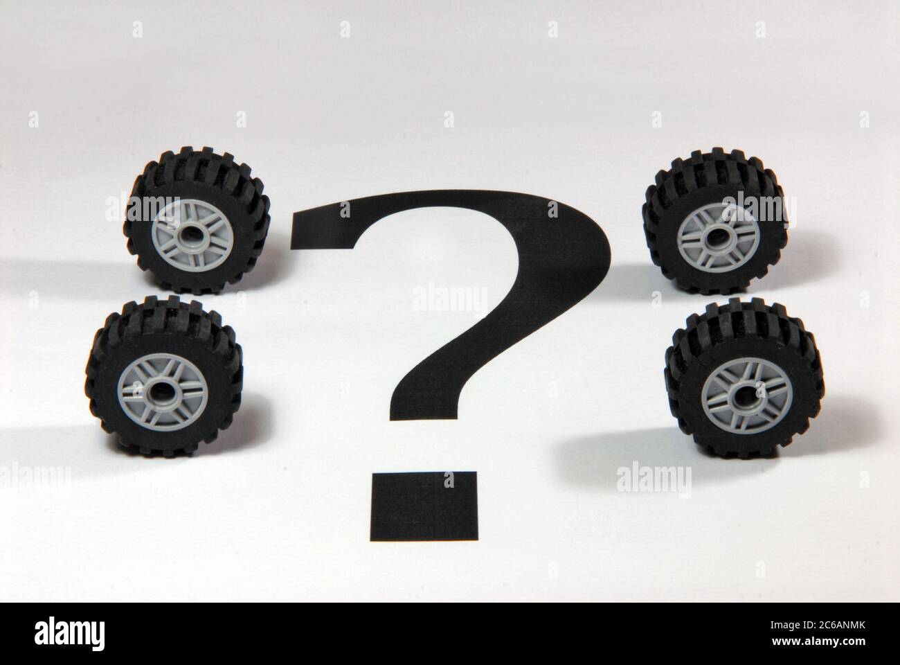 4 wheels and a questionnaire, Choice of car Stock Photo - Alamy