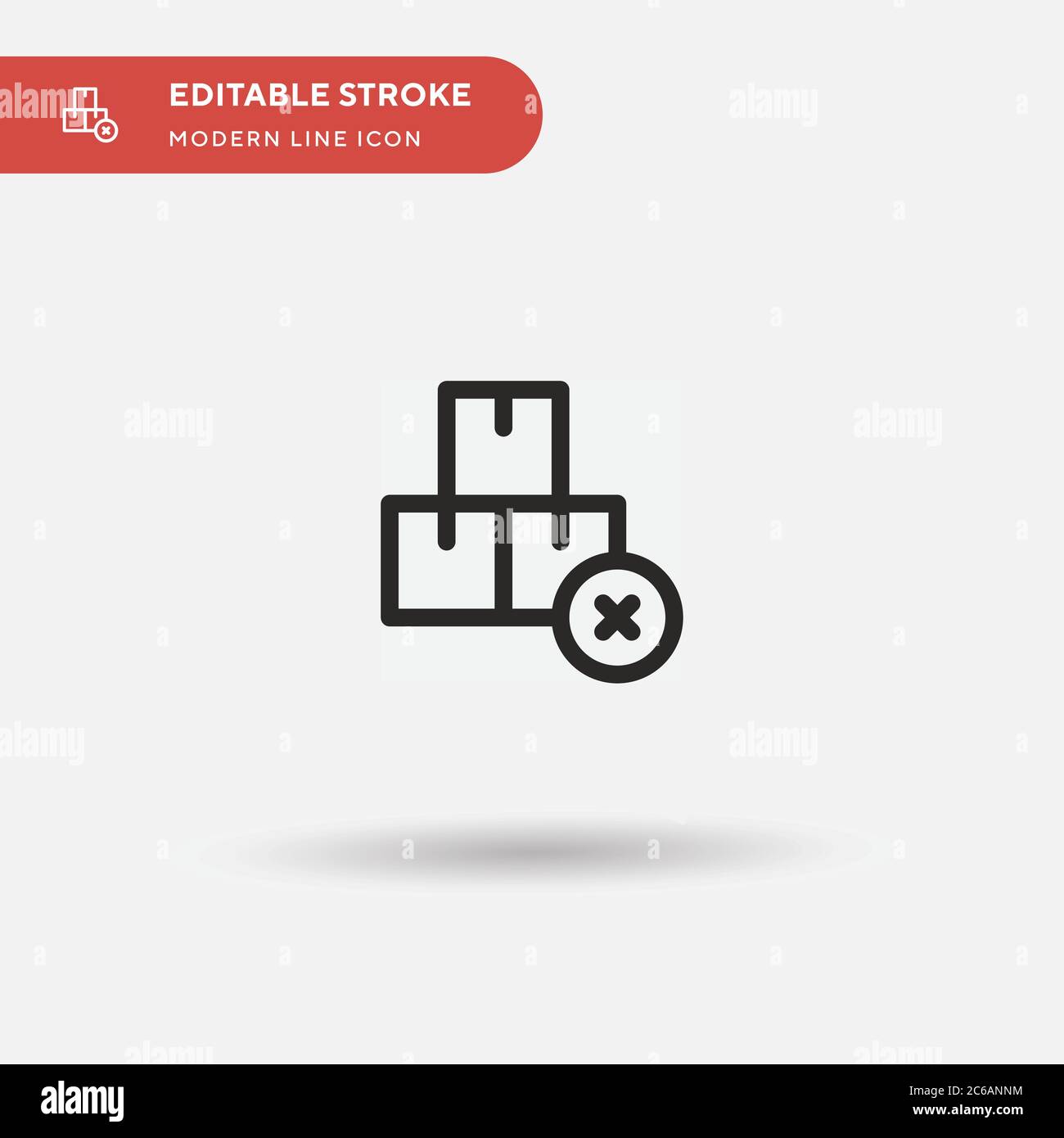 Package Simple vector icon. Illustration symbol design template for web ...