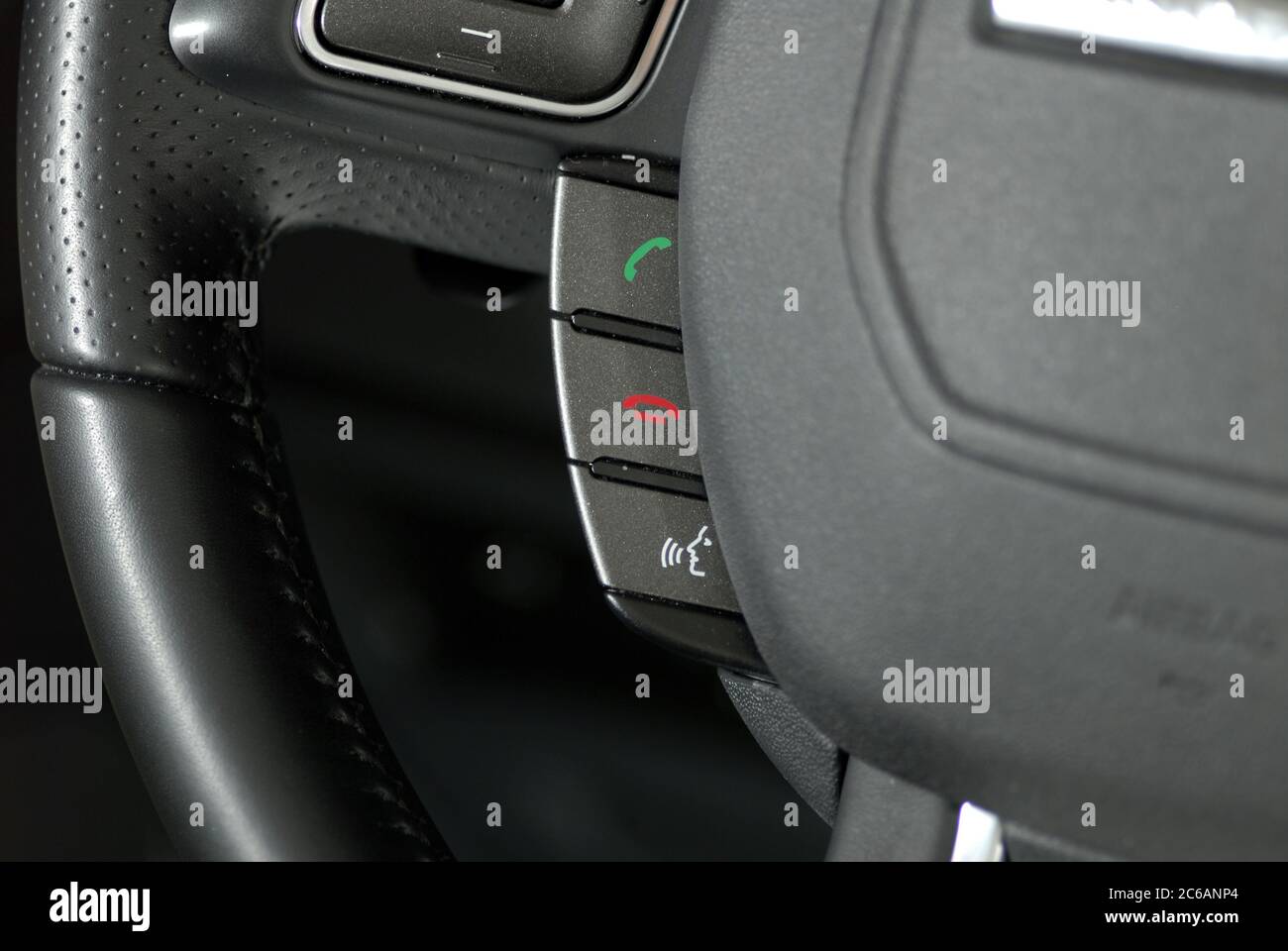 steering wheel button, voice control Stock Photo - Alamy