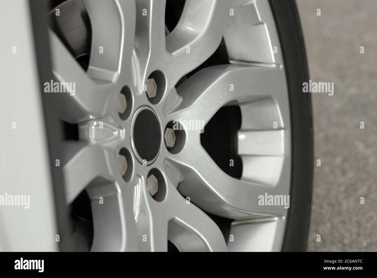 Wheel on a passenger car Stock Photo - Alamy