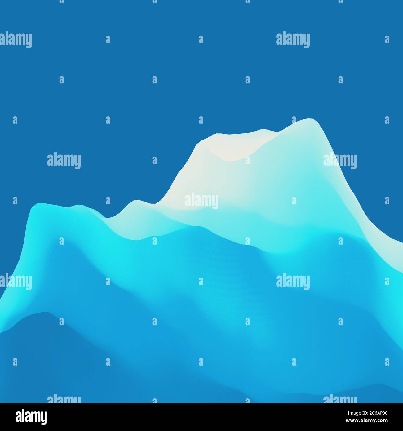 Mountain Landscape. Mountainous Terrain. Vector Illustration. Abstract ...