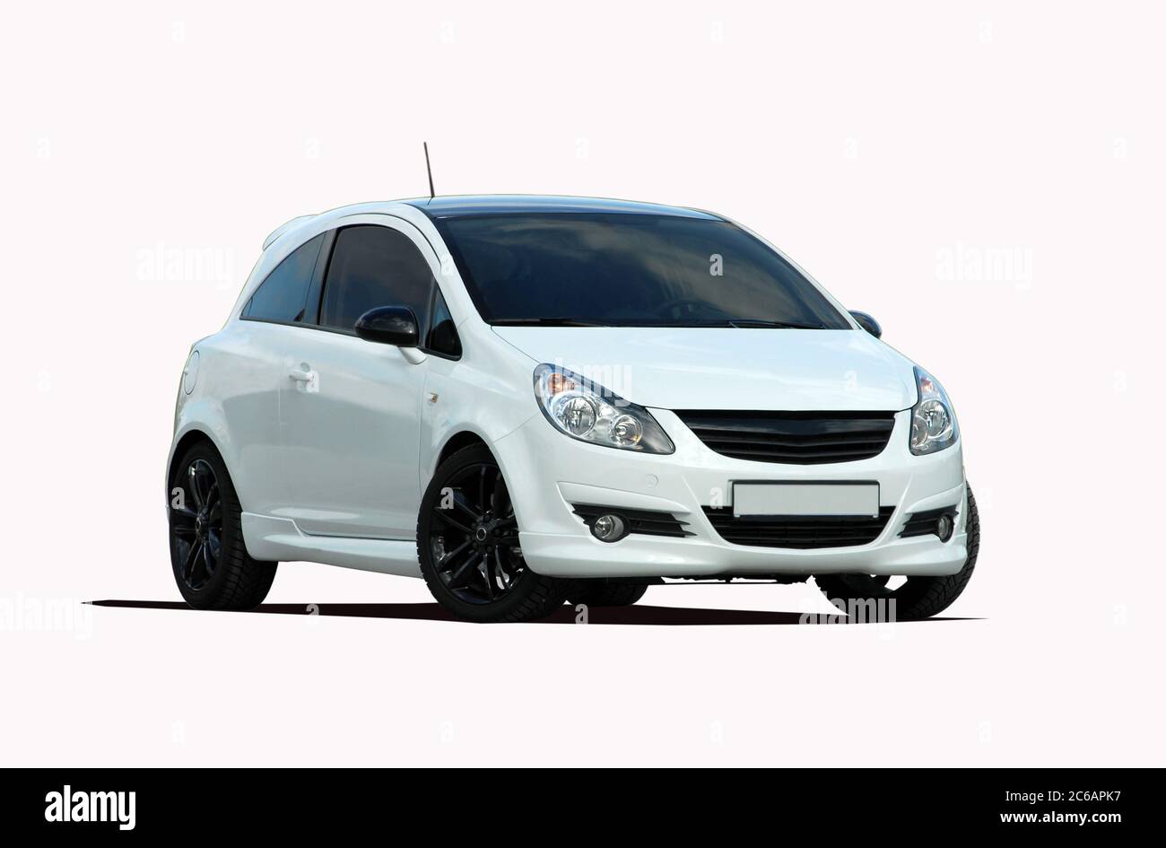 small white sports car Stock Photo - Alamy