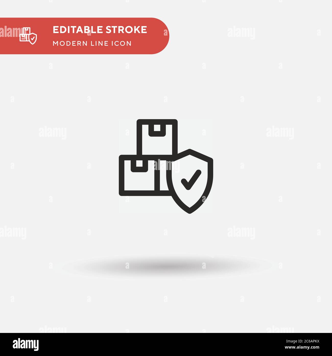 Packages Simple vector icon. Illustration symbol design template for ...