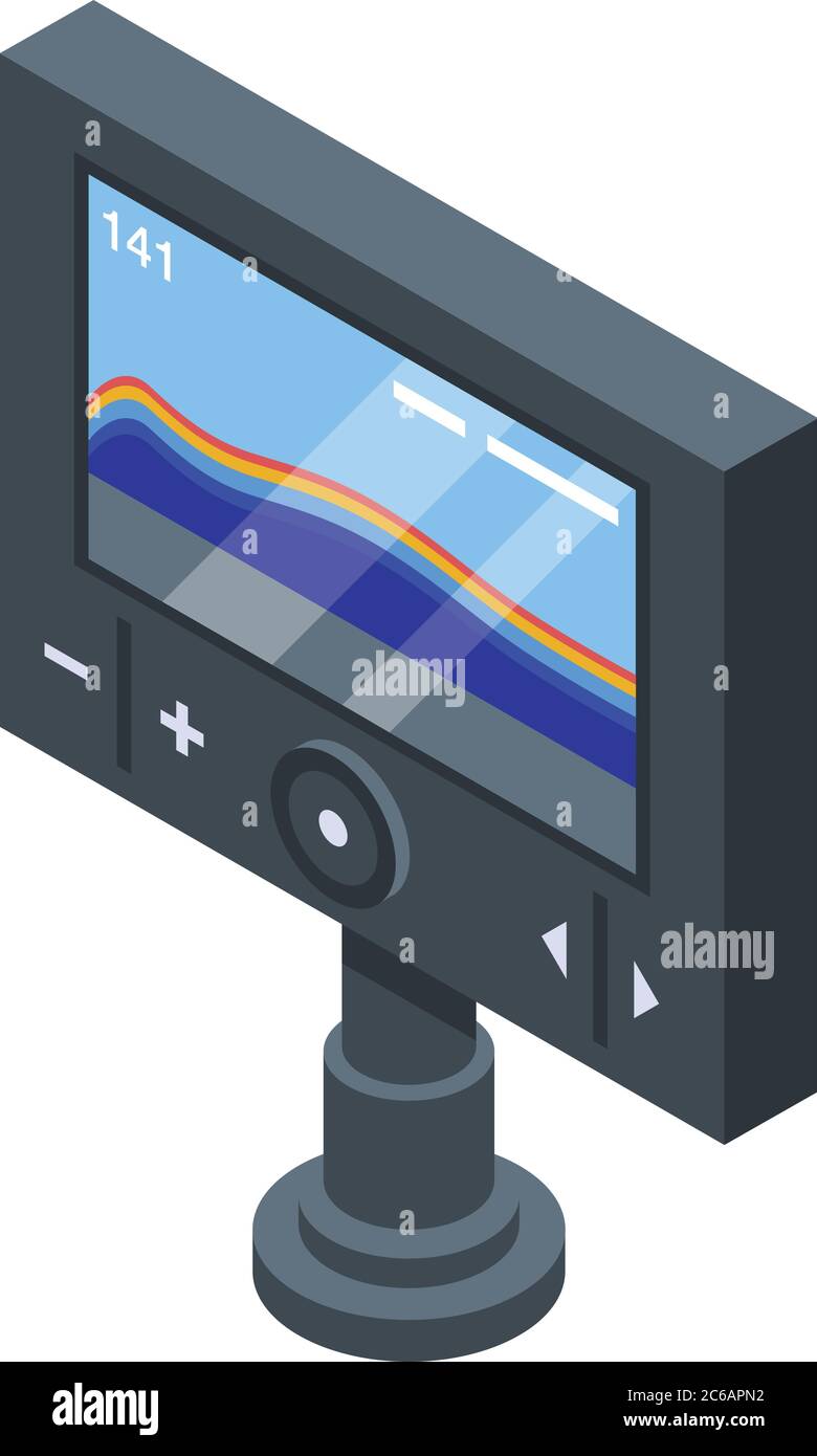 Device echo sounder icon Cut Out Stock Images & Pictures - Alamy