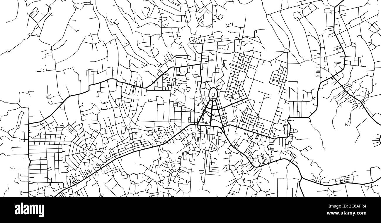 Urban vector city map of Bao Loc, Vietnam Stock Vector Image & Art - Alamy