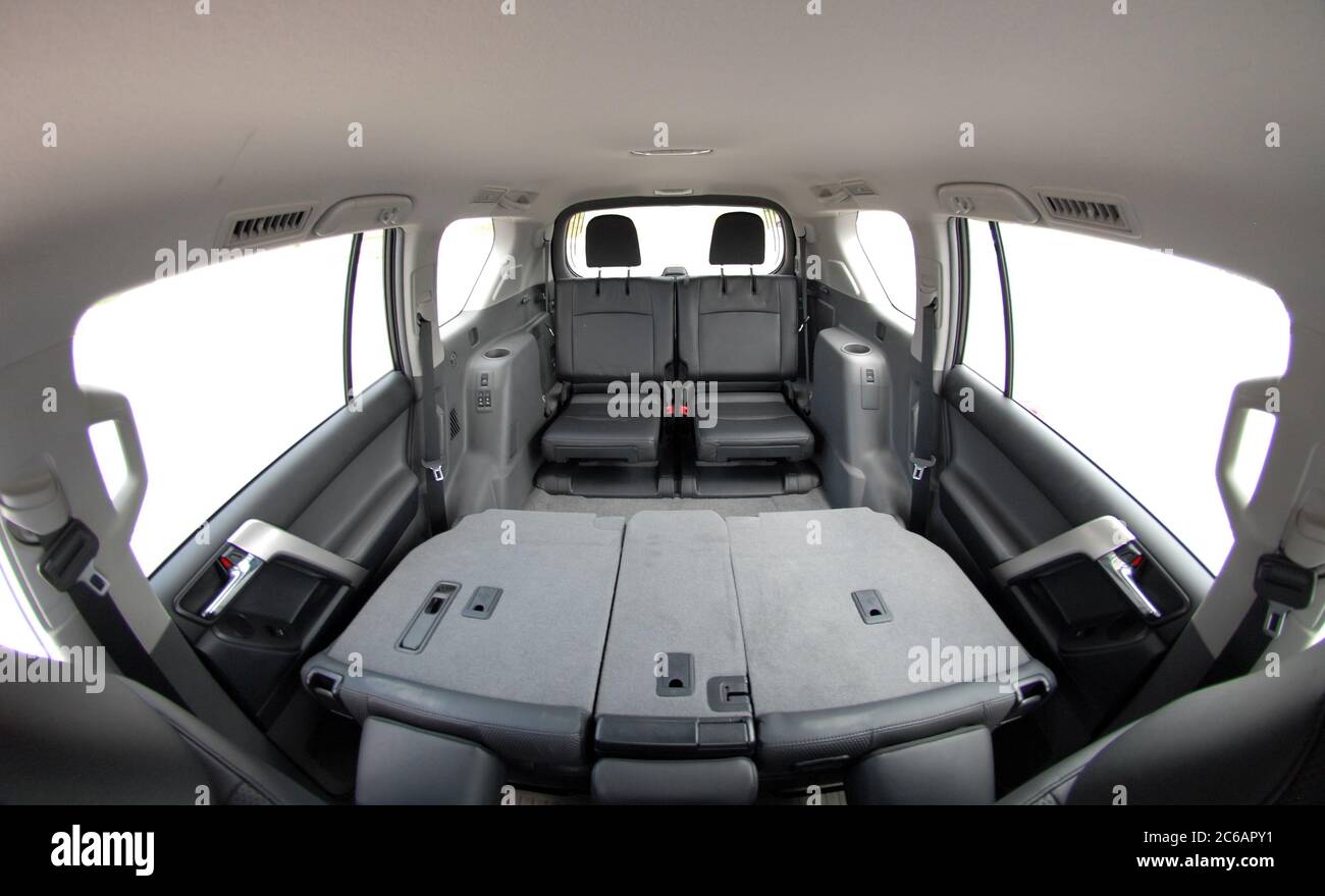 The rear seats in the SUV Stock Photo - Alamy