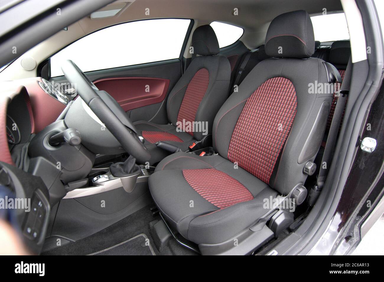 Front seats of a modern sport car Stock Photo - Alamy