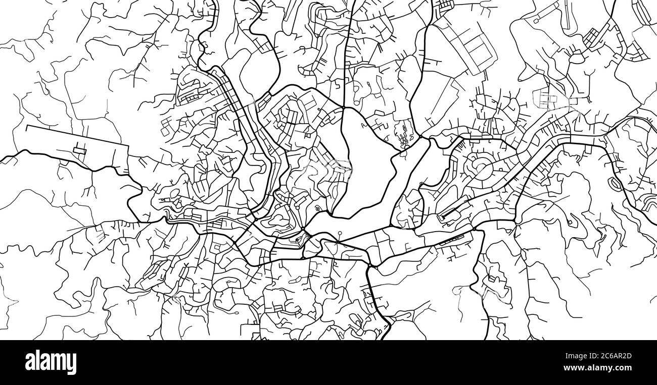 Urban vector city map of Da Lat, Vietnam Stock Vector Image & Art - Alamy