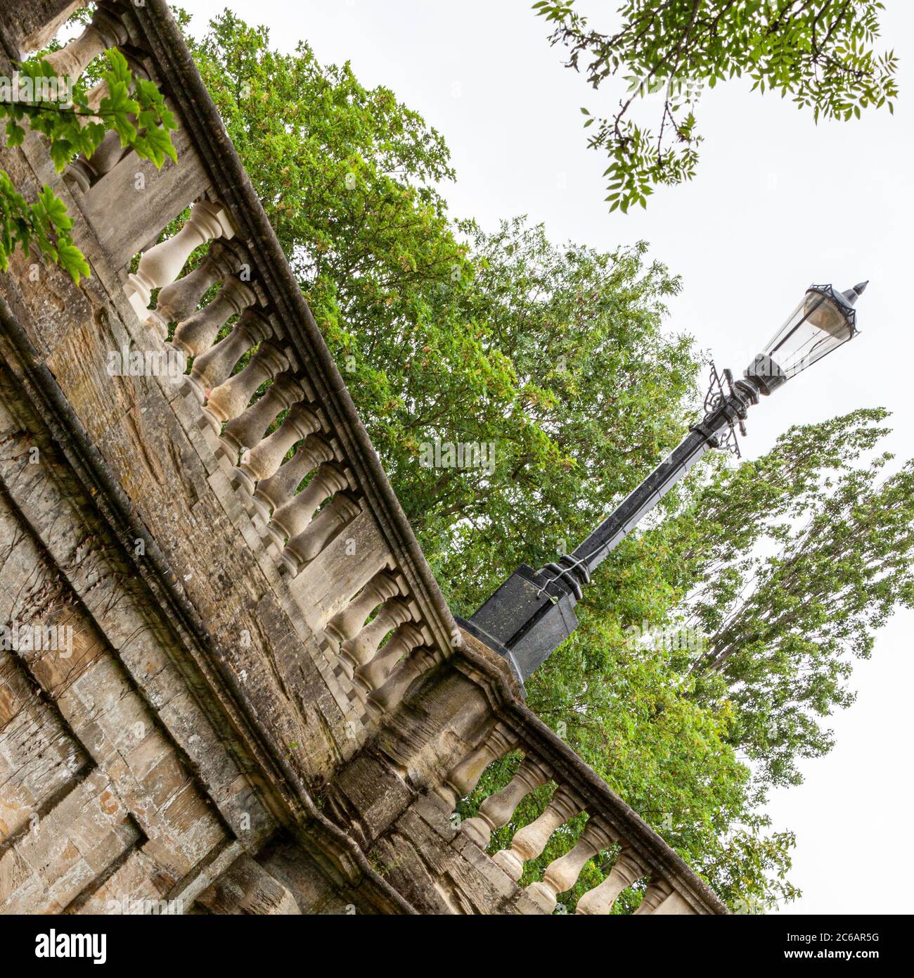 The Balusters and architectural detail of Magdalen Bridge over the ...