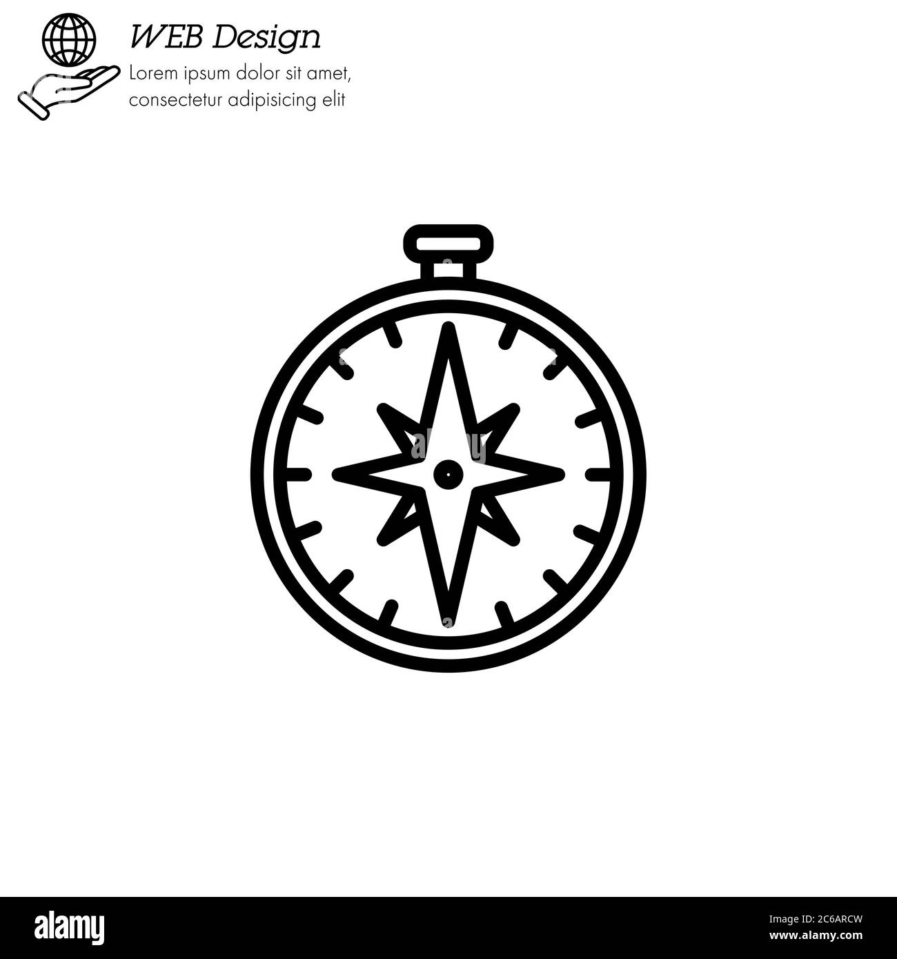 Simple Compass Outline