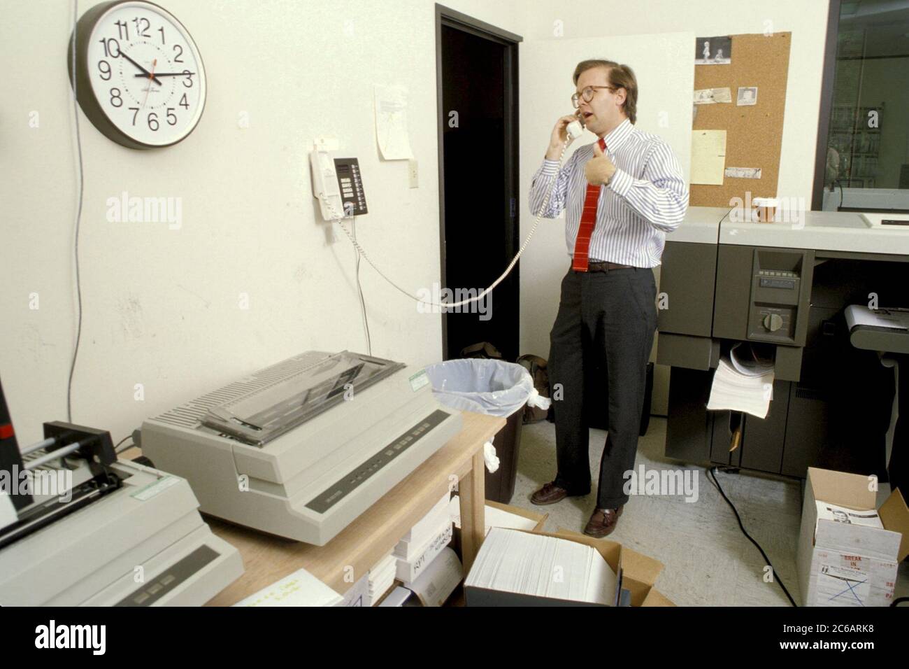 Austin, Texas USA, July 1985: Republican direct mail strategist and ...