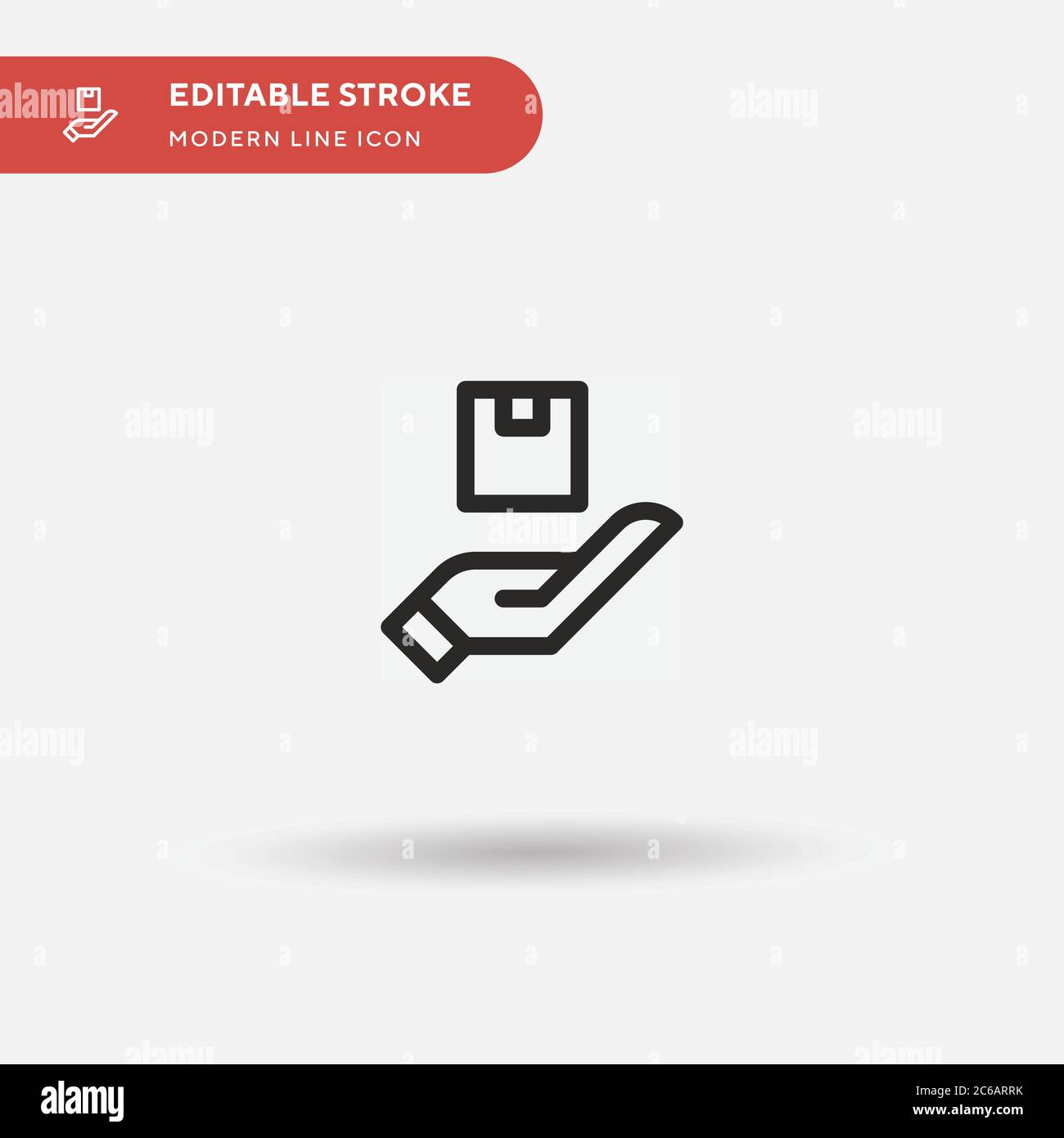 Package Simple vector icon. Illustration symbol design template for web ...