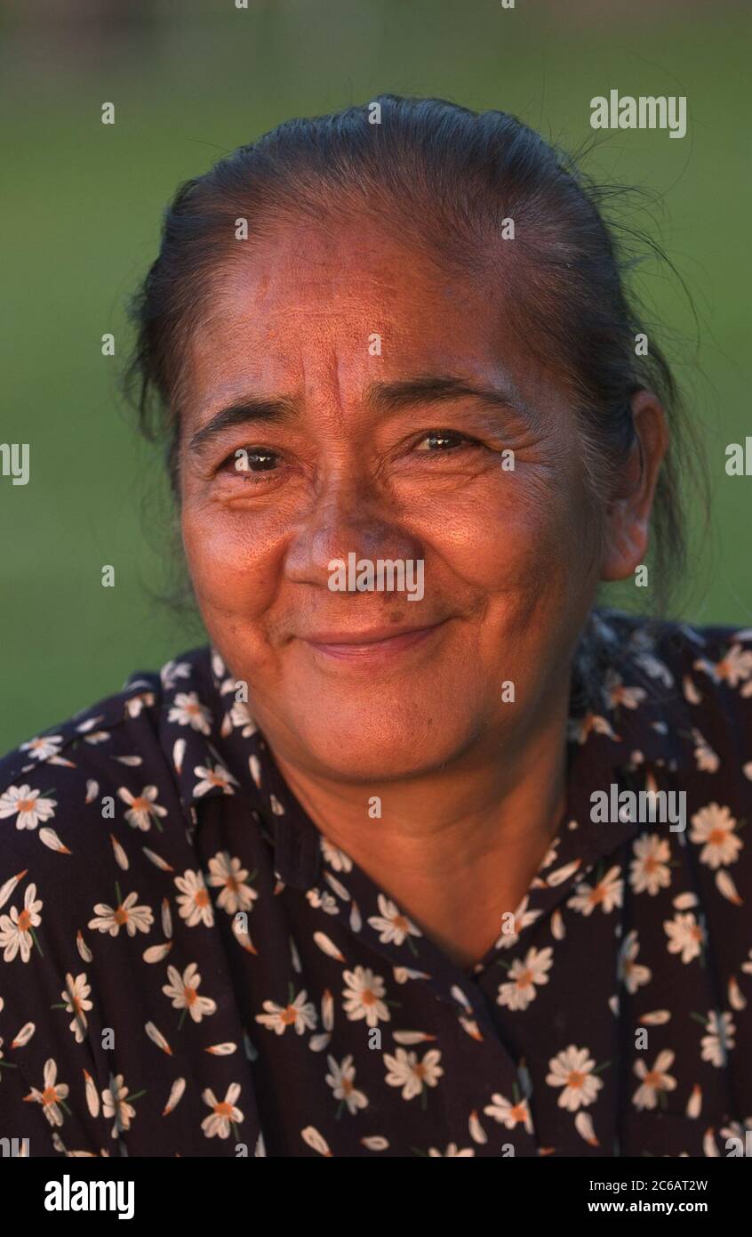 Dallas, Texas USA, August 2004: Senior Hispanic woman ©Bob Daemmrich ...