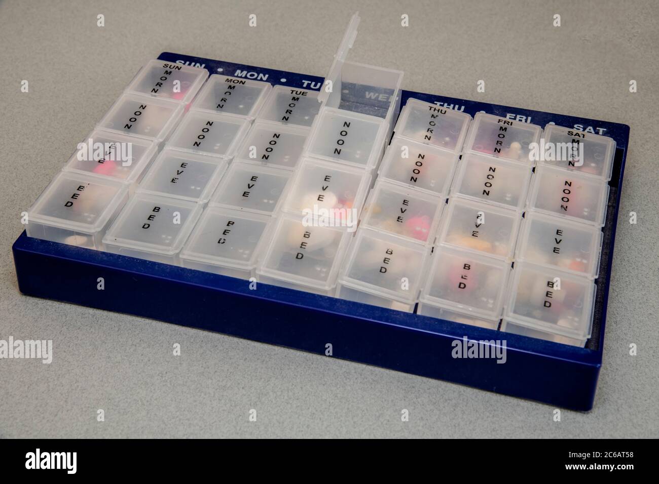 Medication tablets pills pill box hi-res stock photography and images ...