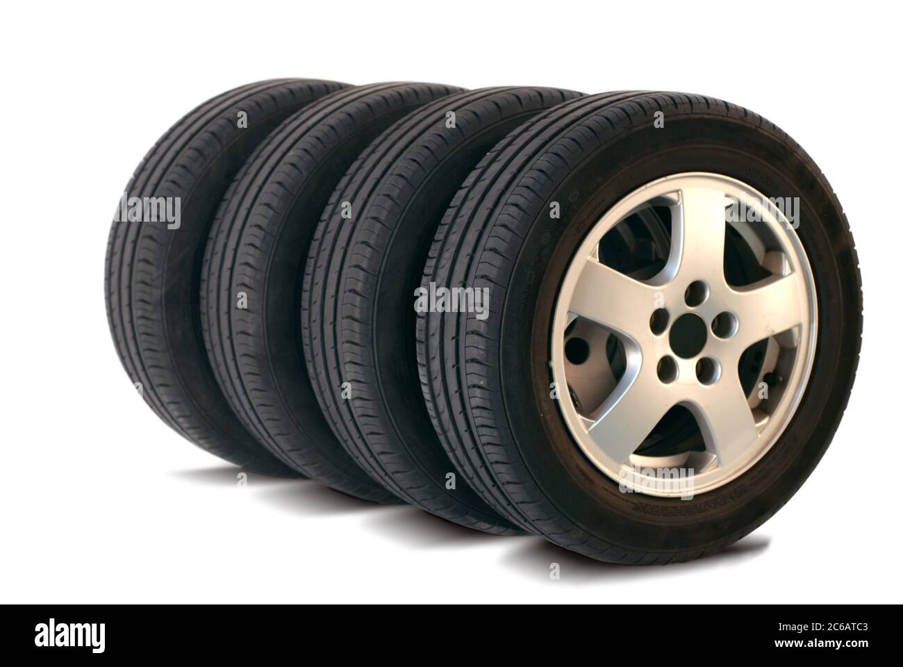 four summer tires Stock Photo - Alamy