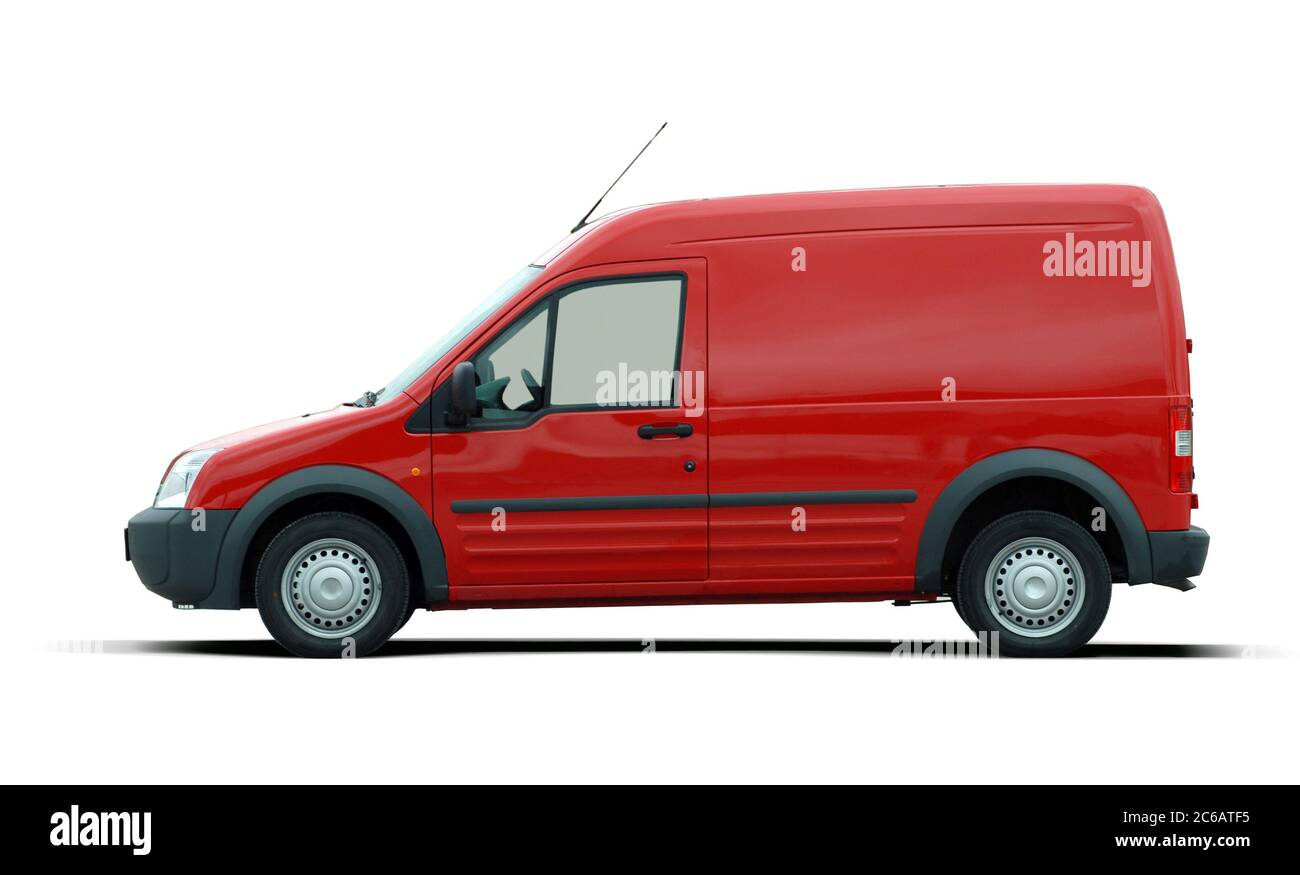 Red mail van Cut Out Stock Images & Pictures - Alamy