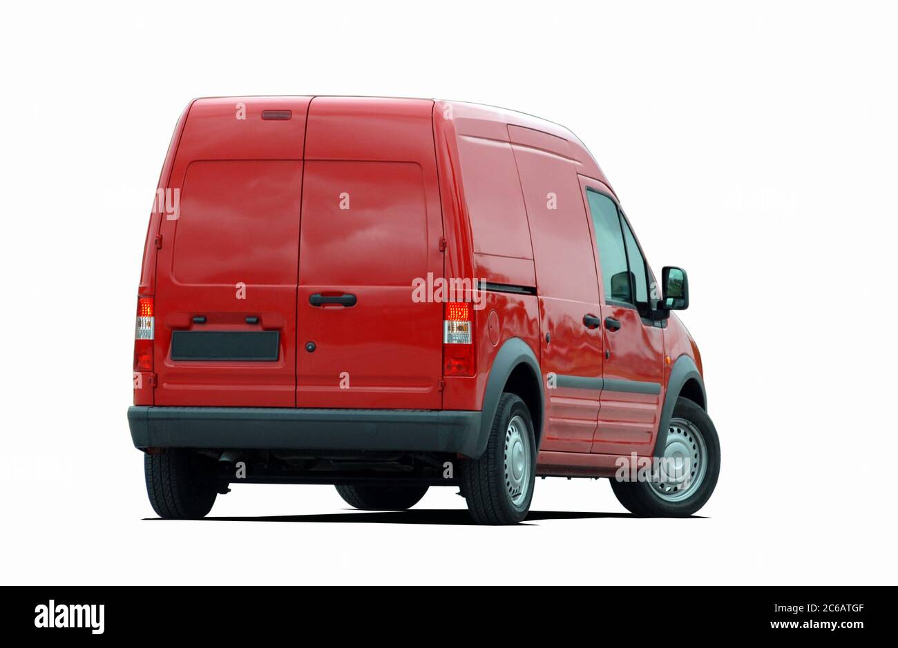 Back wheel white van Cut Out Stock Images & Pictures - Alamy
