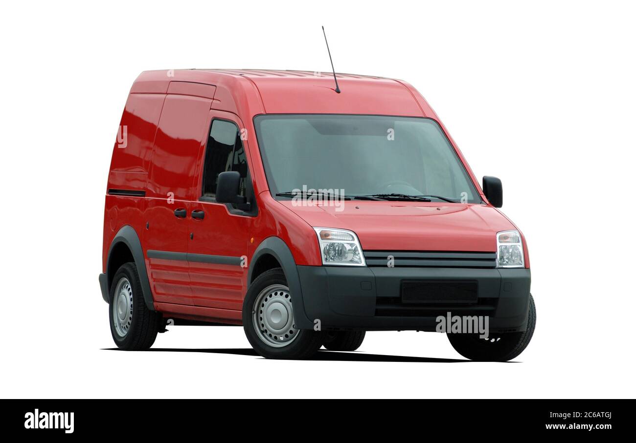 red delivery van Stock Photo - Alamy