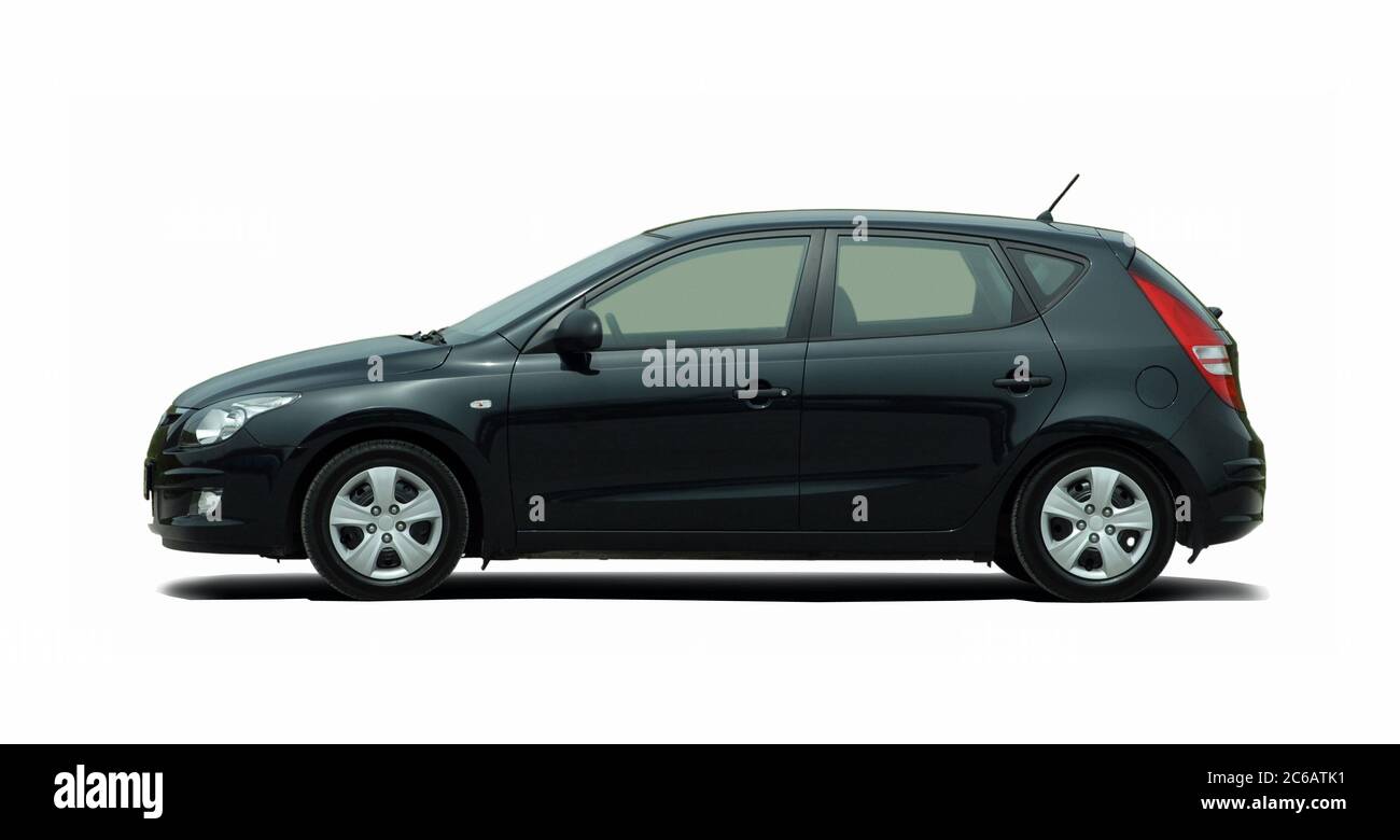 black car, hatchback side view Stock Photo - Alamy