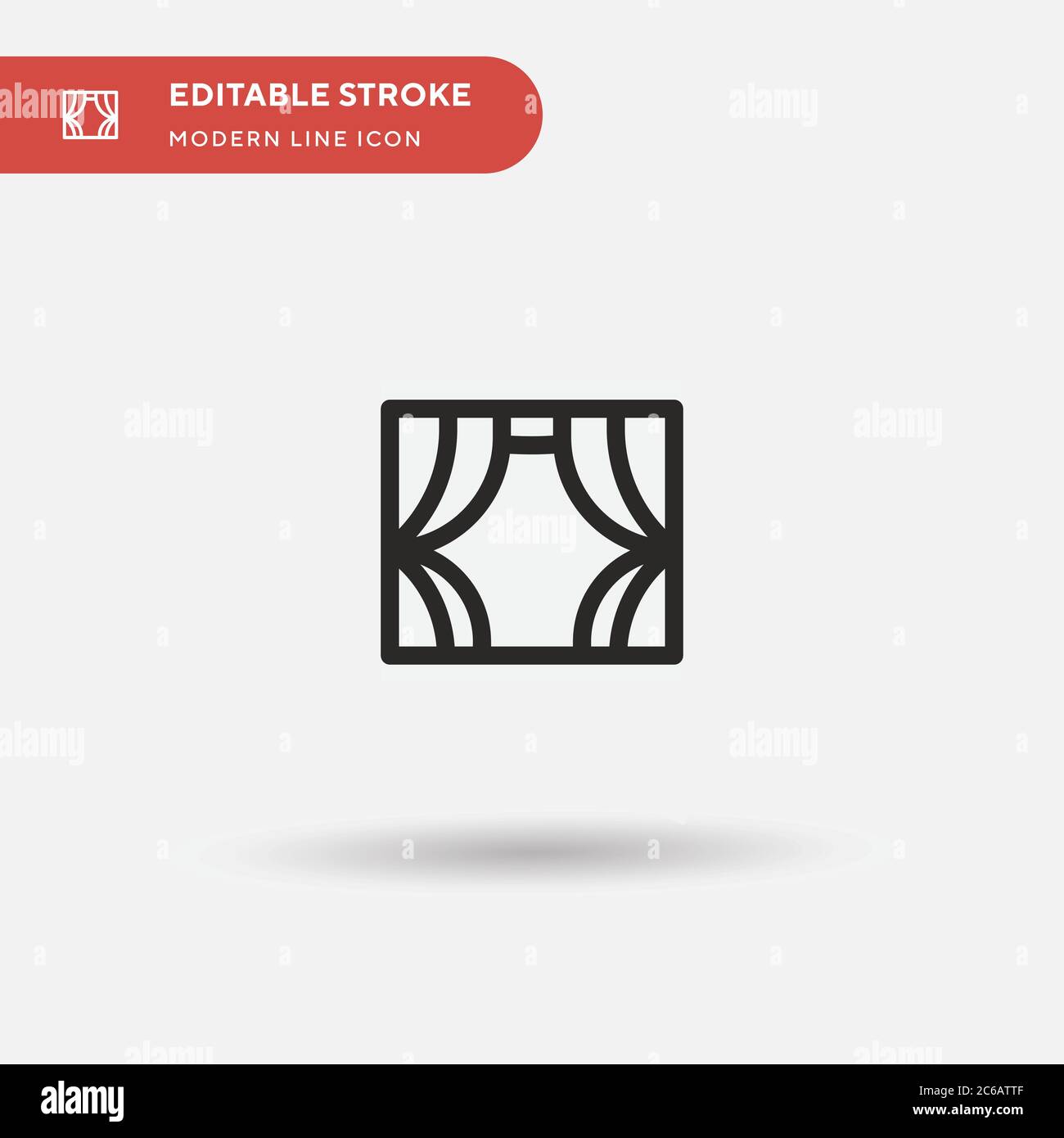 Stage Simple vector icon. Illustration symbol design template for web ...