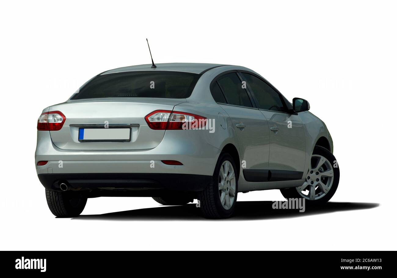 Red car rear view Cut Out Stock Images & Pictures - Alamy