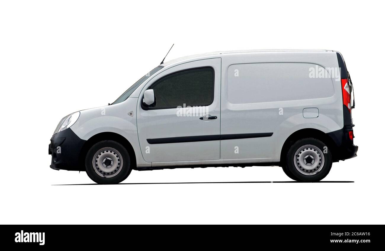 Cargo van car side view Stock Photo - Alamy