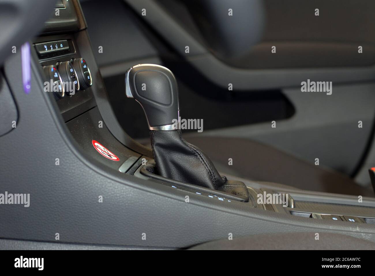 Automatic gear shift handle Stock Photo - Alamy